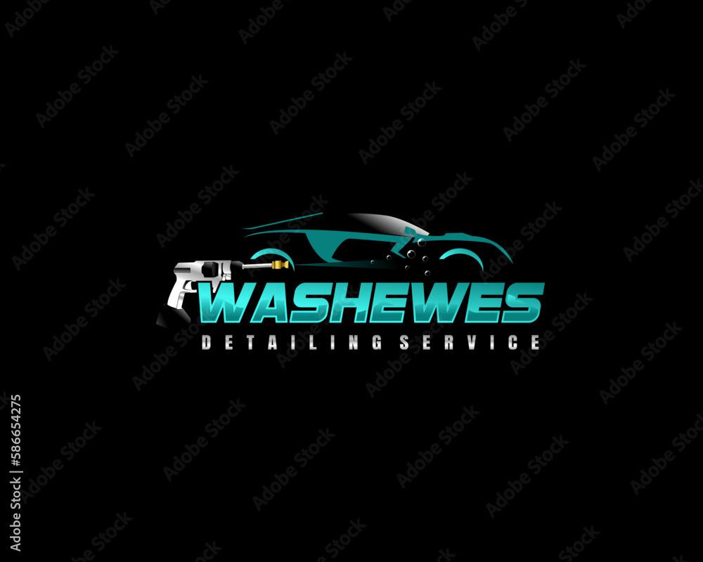 Vector illustration for auto detailing service logo design Stock Vector ...