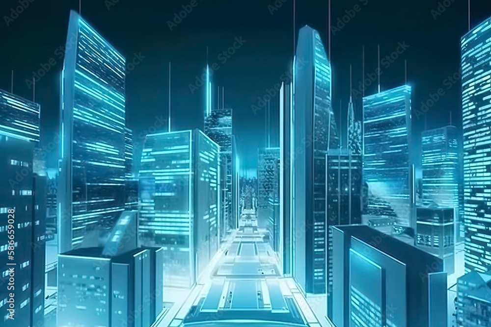 Future-Ready The Technological Skyline of a Smart City, Digital City ...