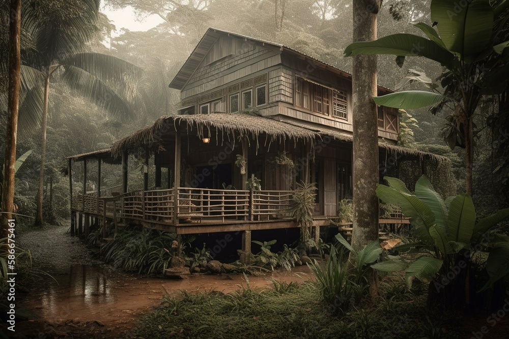 House in the amazon ecological and sustainable with the environment and ...