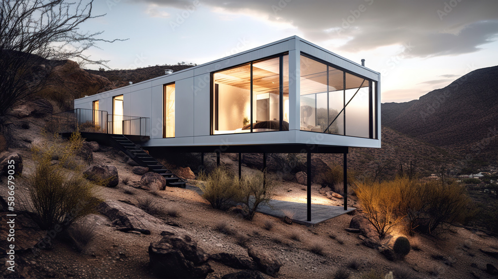 Sustainable container home design. Creative architecture using ...