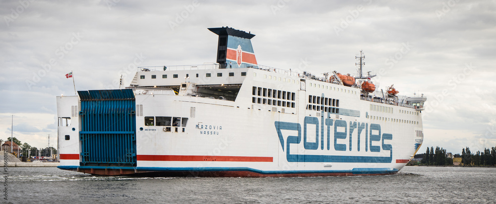 Swinoujscie, West Pomeranian - Poland - July 15, 2022: Mazovia ferry ...