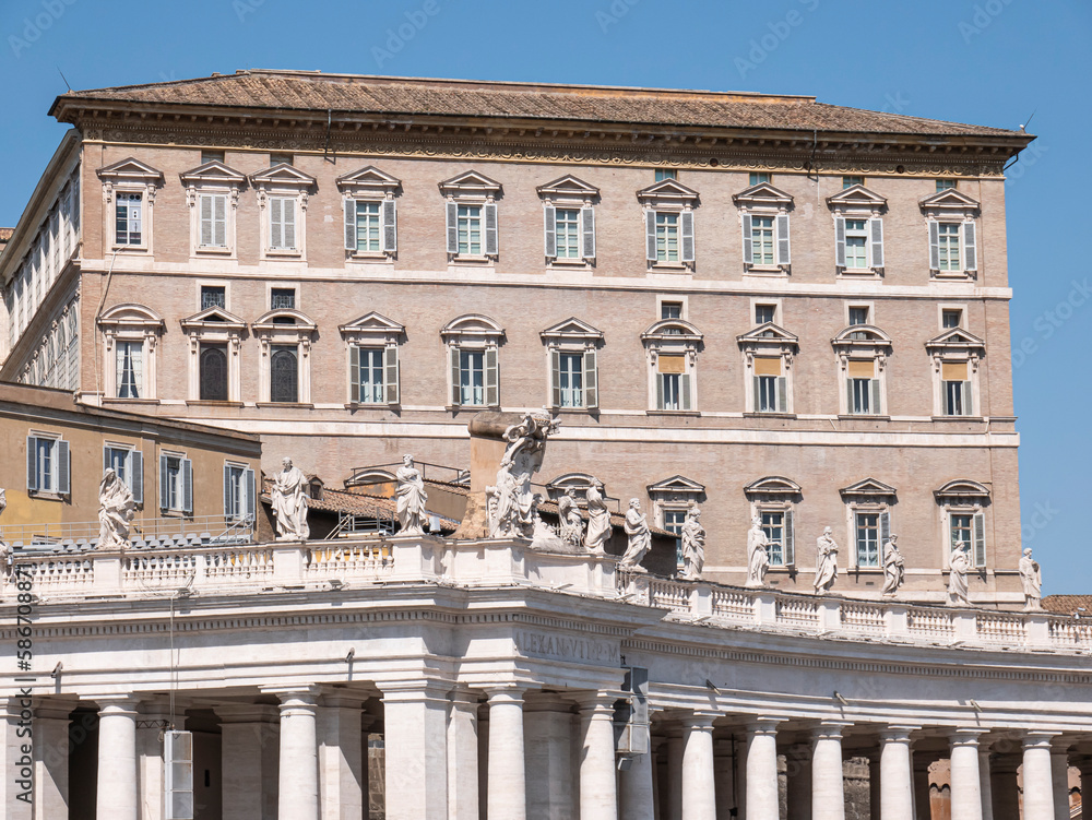 The window from which Pope Francis celebrates the Angelus every Sunday ...