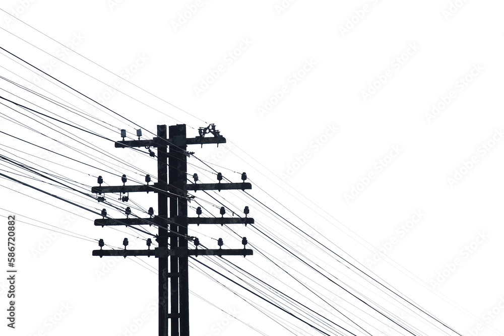 telegraph pole on transparent background For decorating projects easily ...