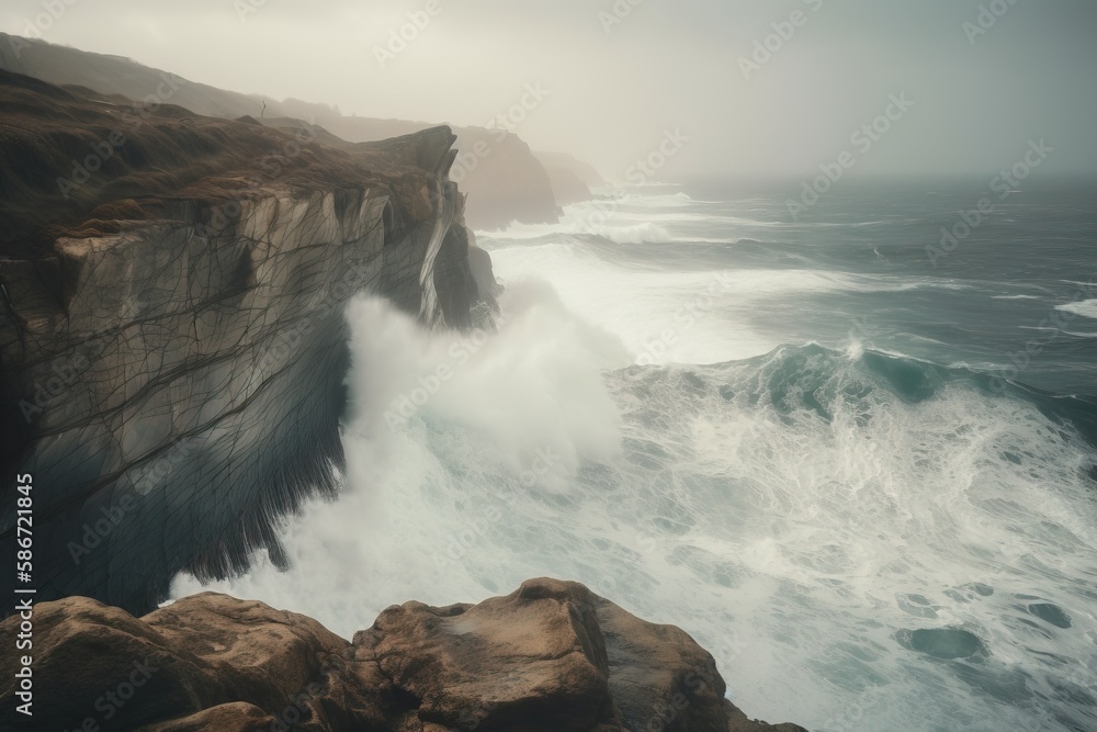 Crashing Waves Cliff