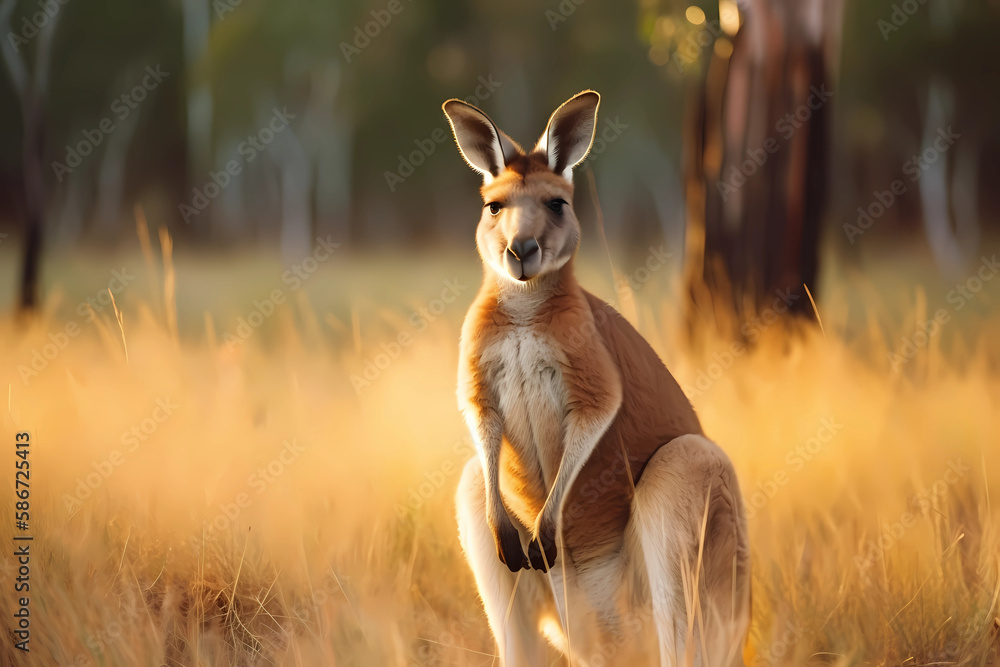 Red Kangaroo - Australia - The largest marsupial and the national ...