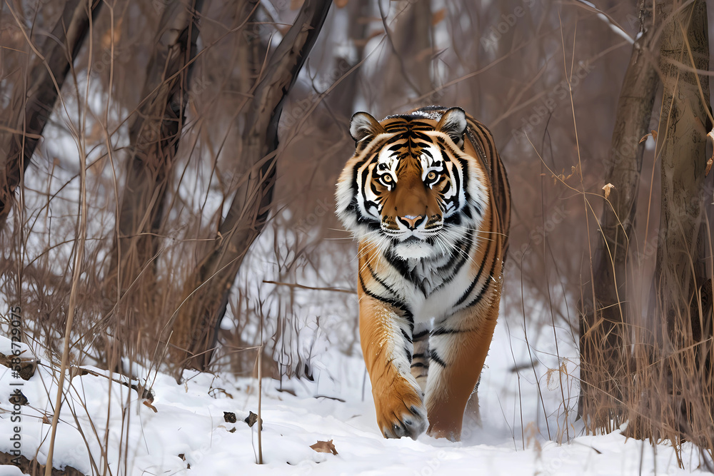 Siberian Tiger - Northeast Asia - The largest cat species, with a ...