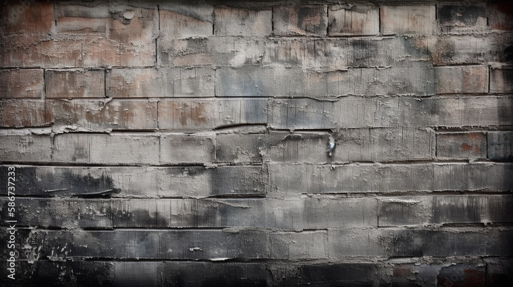 Dark brick wall, texture of a brick background, Created using ...