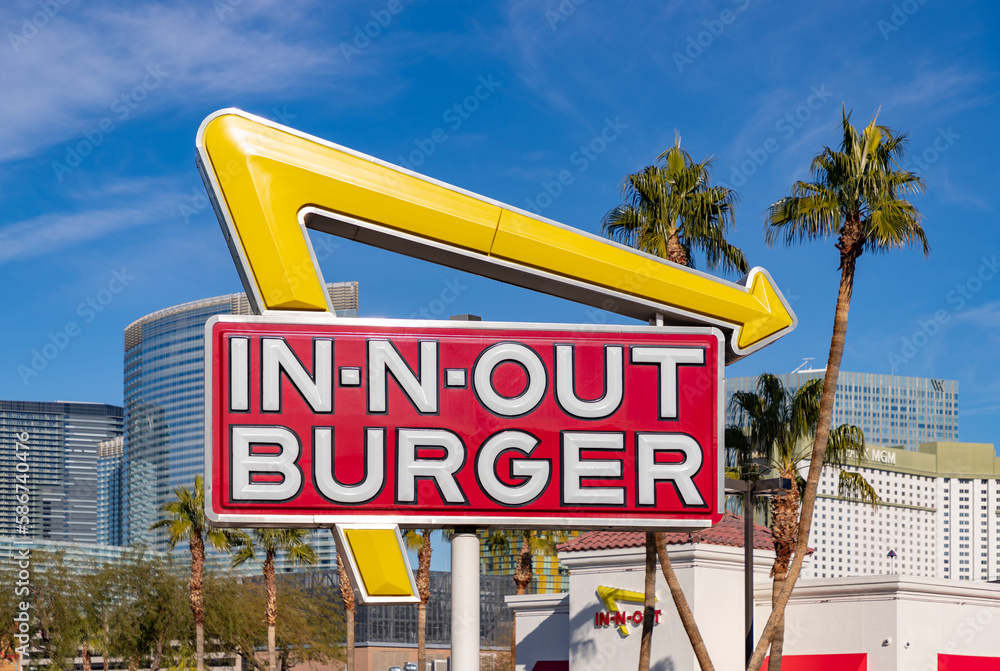 Las Vegas, United States - November 23, 2022: A picture of the In-N-Out ...