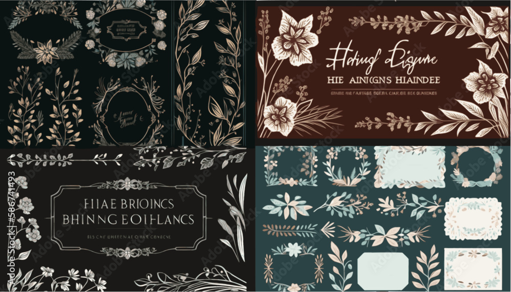 _vintage_floral_borders,_frames,_and_dividers_with_flowers,_branches ...