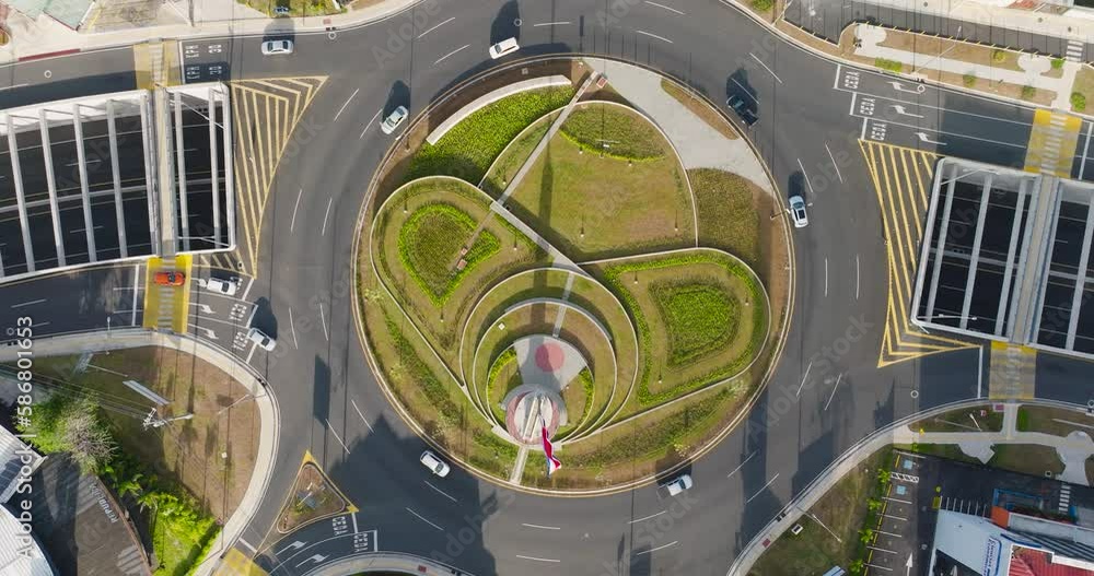 SAN JOSE, COSTA RICA - FEBRUARY 28, 2023 - The peculiar Rotonda de la ...