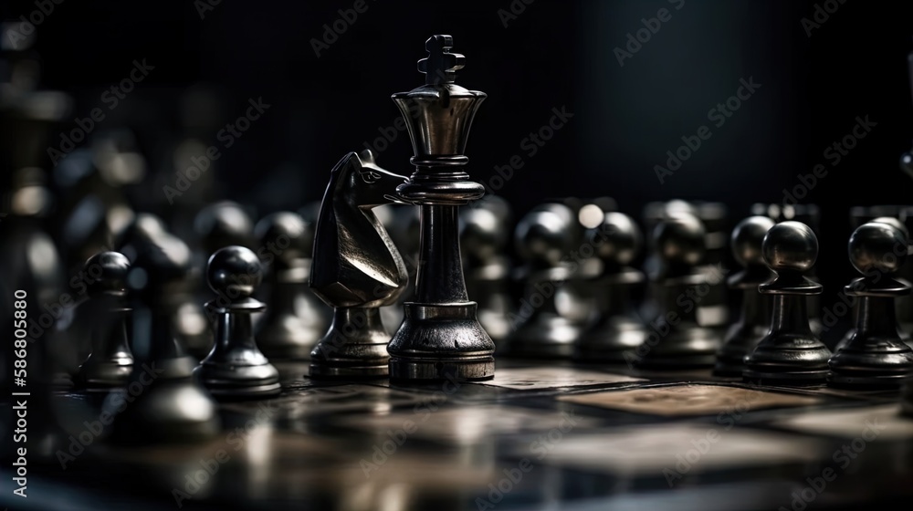Strategic Chess Move - A Macro Perspective in 8K created with ...