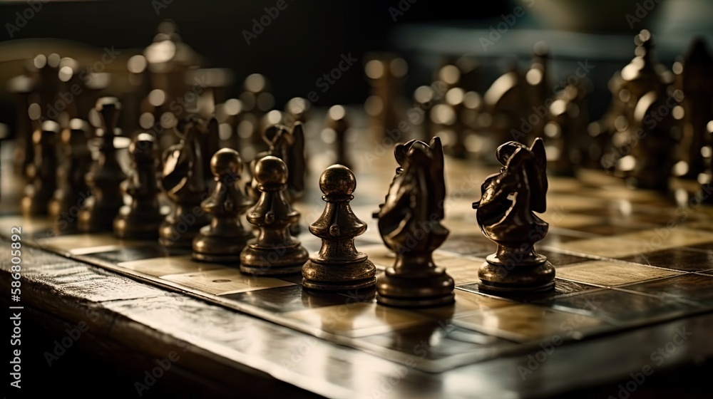 Strategic Chess Move - A Macro Perspective in 8K created with ...