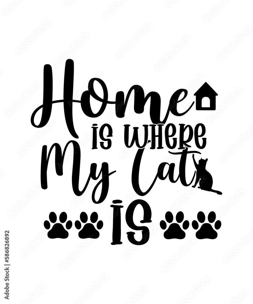 Funny Cat SVG Bundle, Cat SVG, Kitten SVG, Cat lady svg, crazy cat lady ...