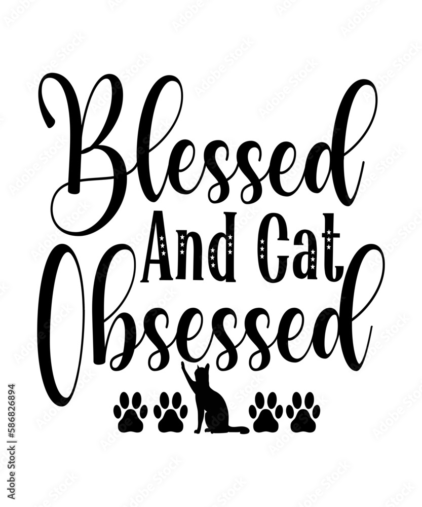 Funny Cat SVG Bundle, Cat SVG, Kitten SVG, Cat lady svg, crazy cat lady ...