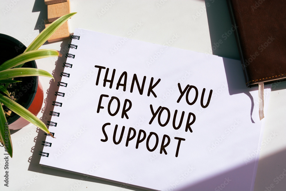 Thank you For Your Support Stock Photo | Adobe Stock