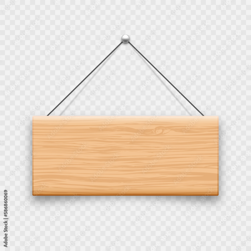 Wooden hanging signboard. Made of wood door sign for cafe, restaurant ...