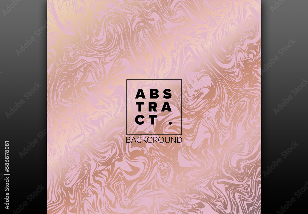 Modern art background template with pink metallic marble pattern Stock ...
