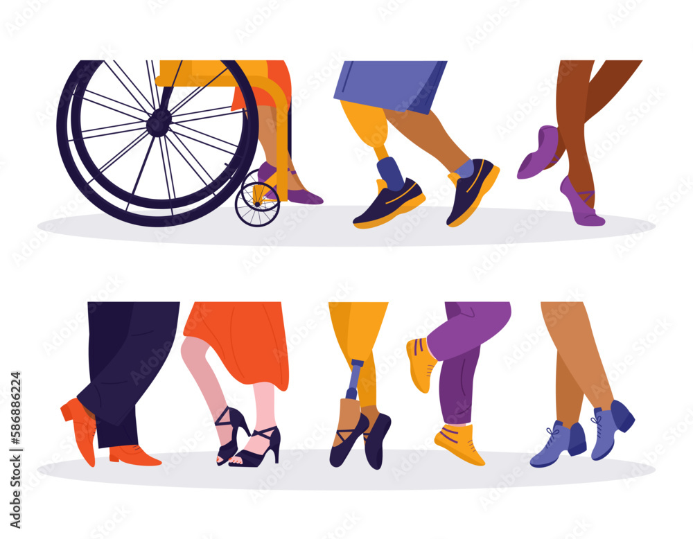 Dance feet. Different dances. Most popular types of dance. Inclusive ...