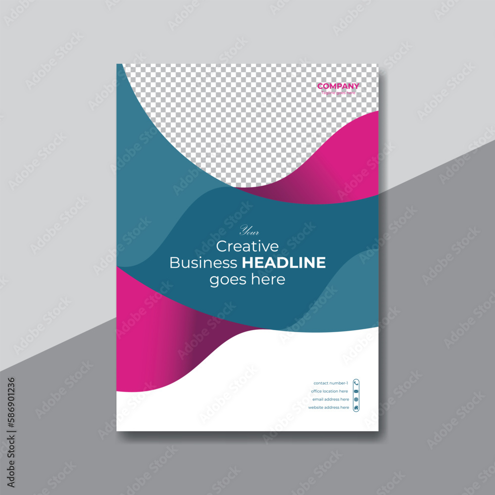 modern cover page design vector layout file for book cover Stock Vector ...