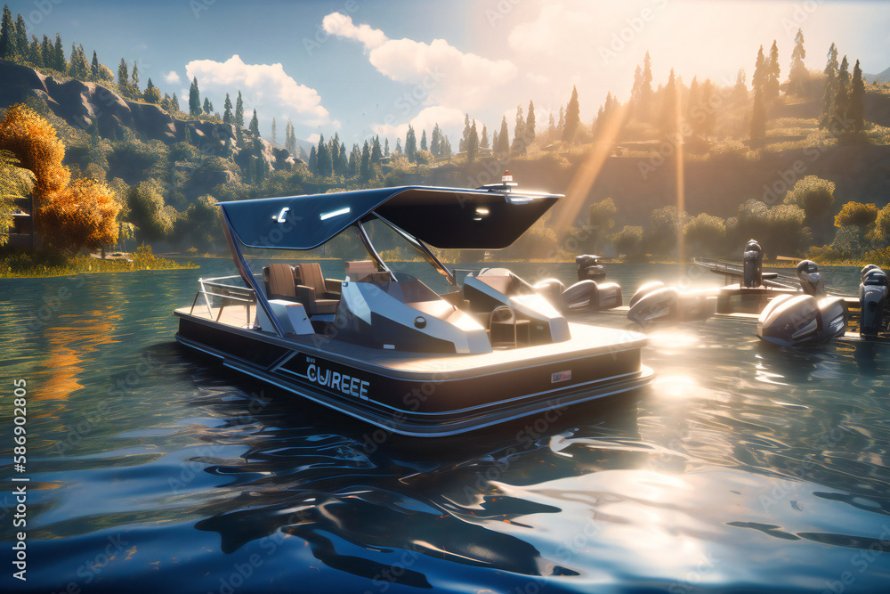 Cruise summer lakes in a pontoon boat and soak up the sun with friends ...