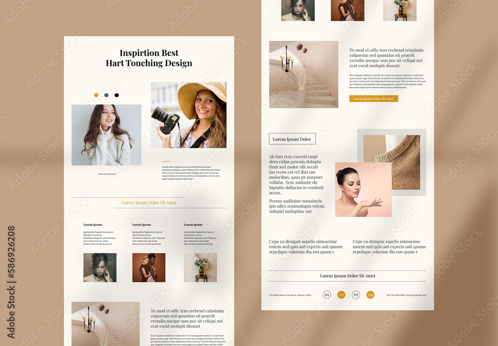 Email Newsletter Layout Stock Template | Adobe Stock