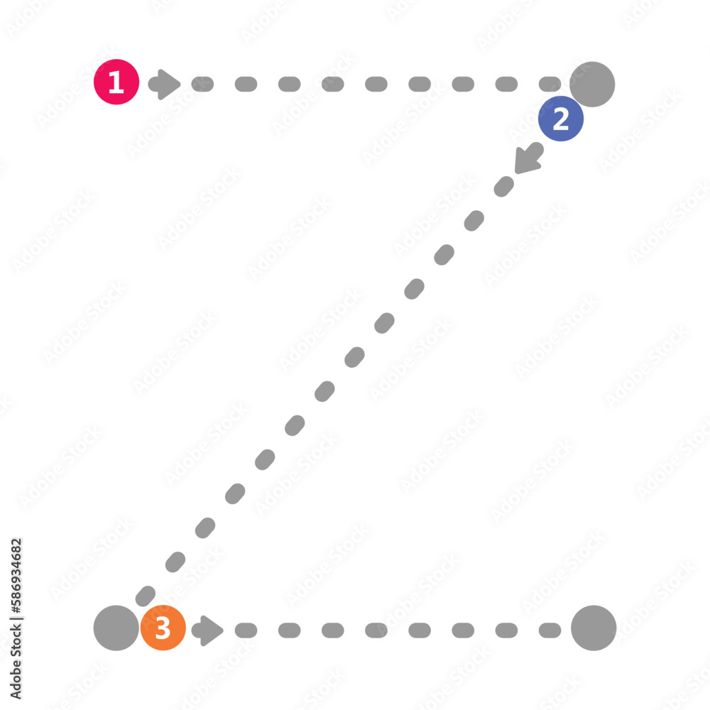 Tracing alphabet letter z lowercase prewriting dotted line element for ...