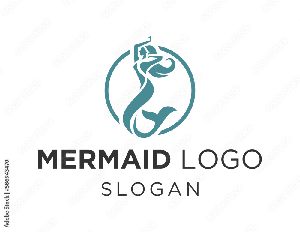 Logo about Mermaid on white background. created using the CorelDraw ...