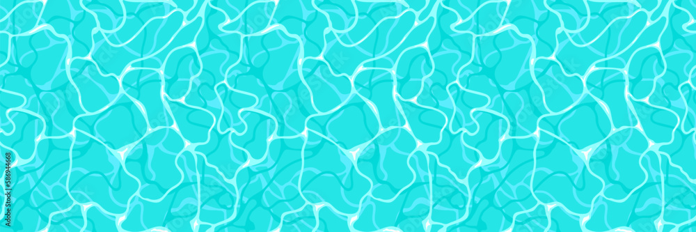 Water ripple top view textured seamless pattern design. Sun light ...