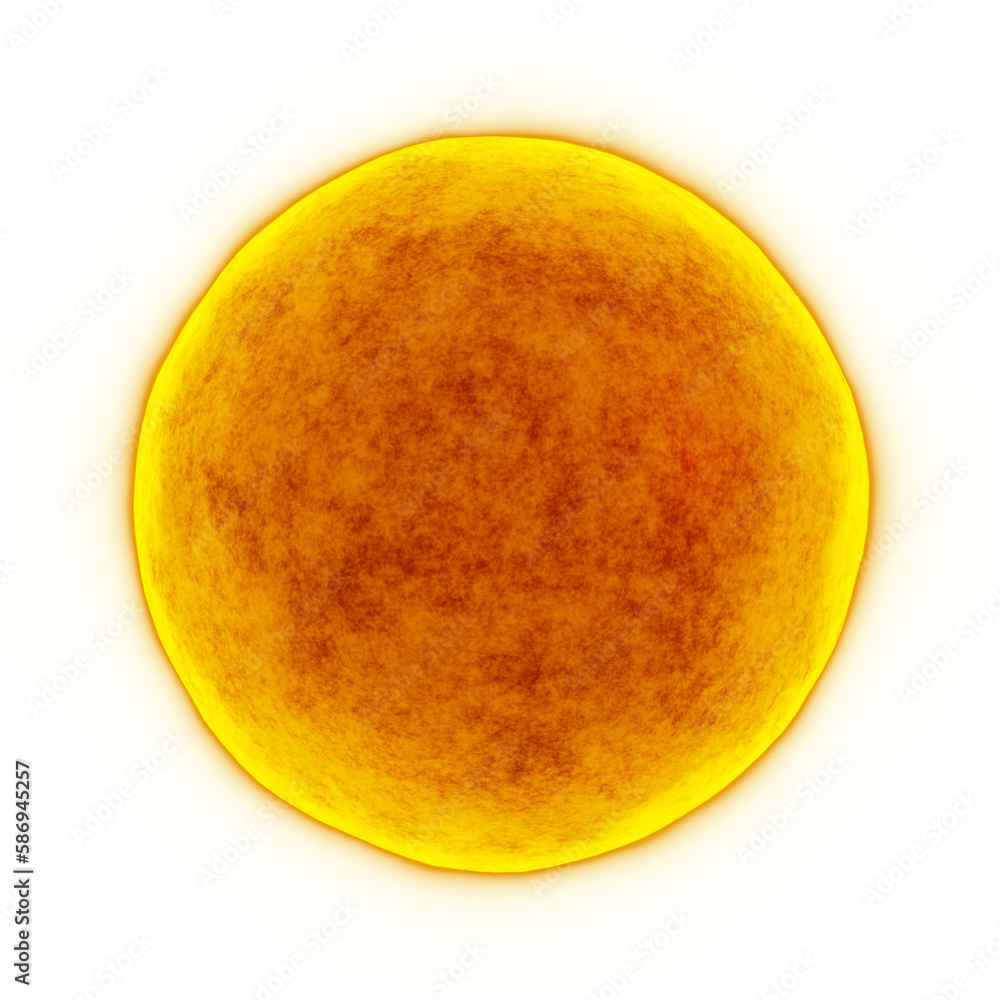 Sun-like orb or ball of fire with glow effect isolated on transparent ...