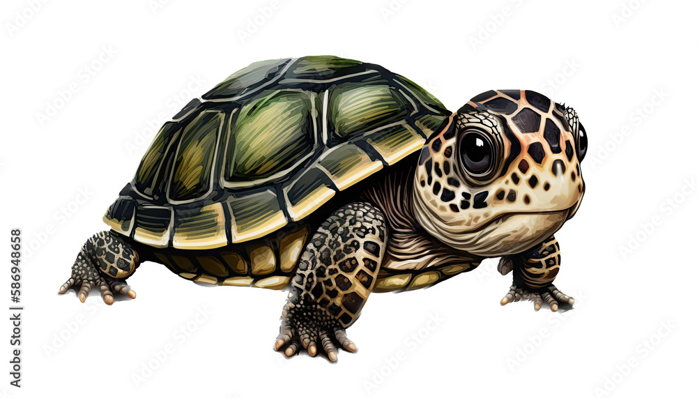 a cute turtle cartoon, kids toy, kids storybook, nature kids-themed ...
