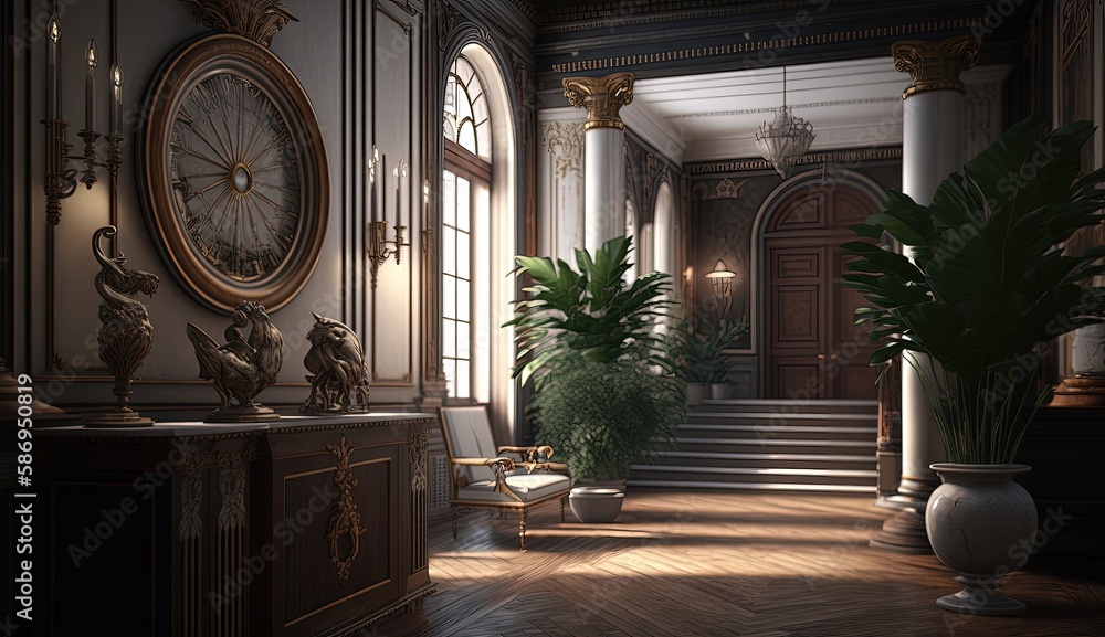 Neoclassical interiors exude a refined and classic style that ...