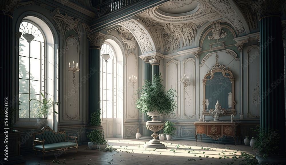 Rococo interior is a stunning display of opulence and extravagance ...