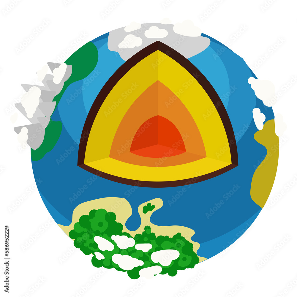 Structure of the planet Earth PNG illustration with transparent ...