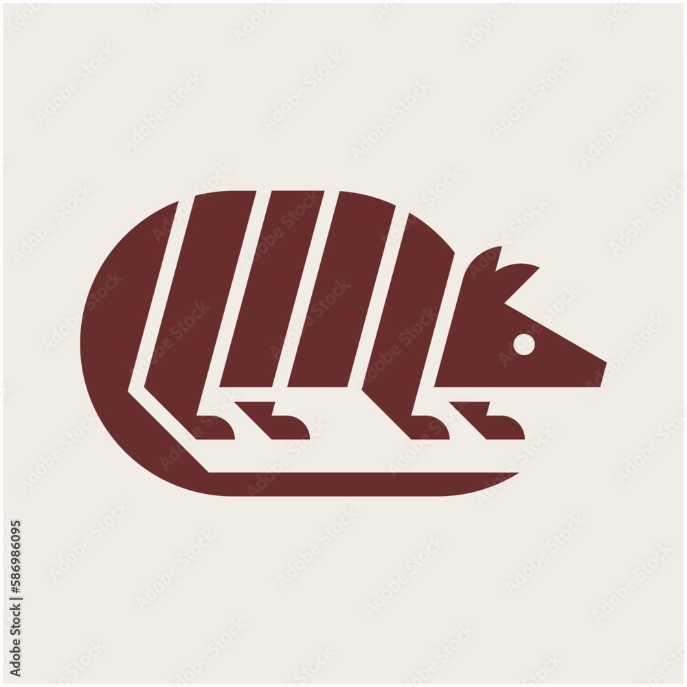 Armadillo Logo. Icon design. Template elements Stock Vector | Adobe Stock