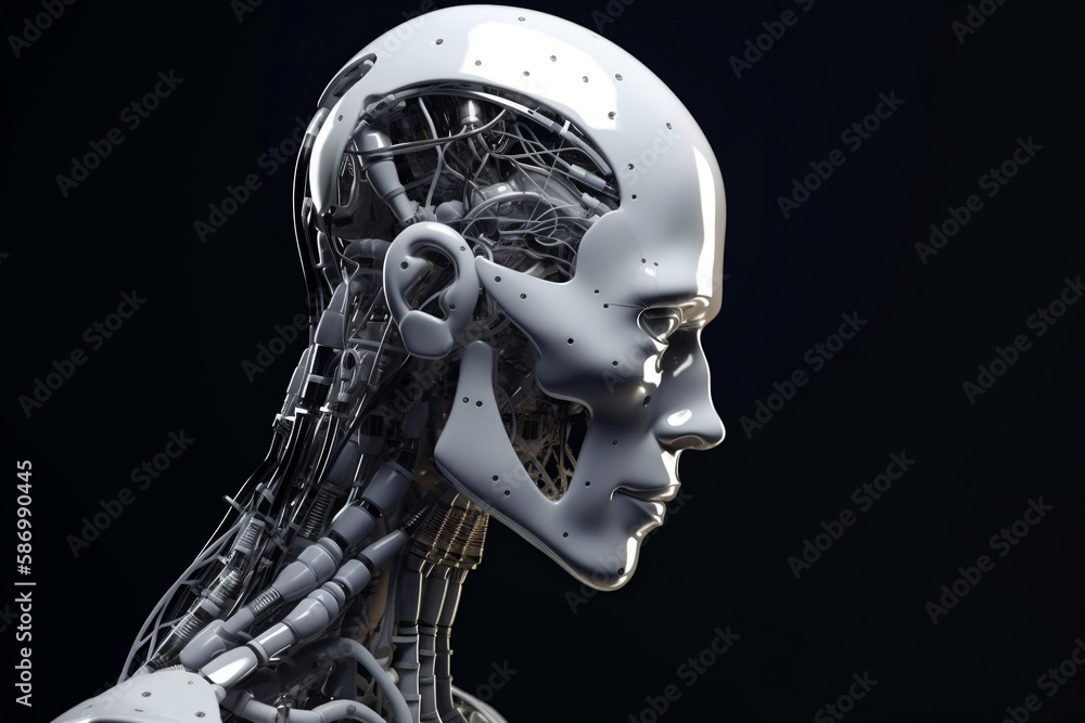 Embracing the Future: Humanoids Among Us Stock Illustration | Adobe Stock