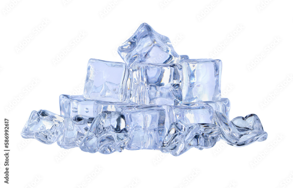 Ice isolated on transparent background PNG image Stock Photo | Adobe Stock