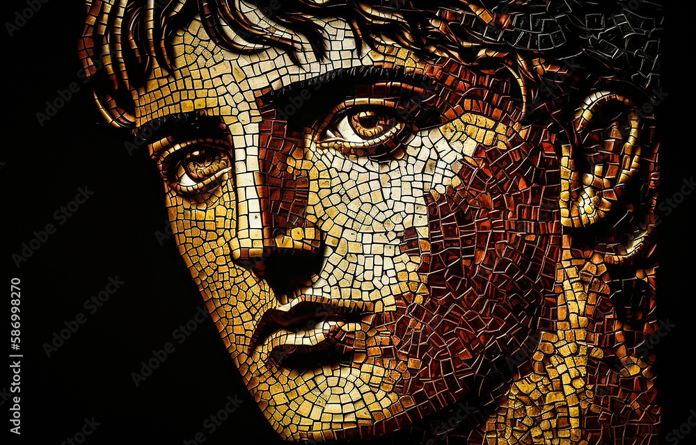 Ancient Roman Mystery. Generative AI. A digital painting of an ancient ...
