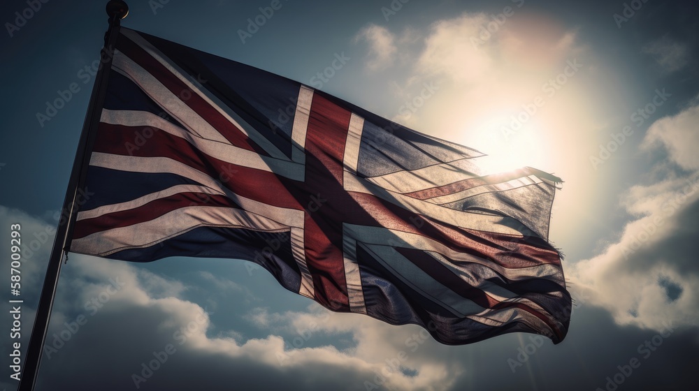 The hyper-realistic photograph of the British flag is a stunning ...