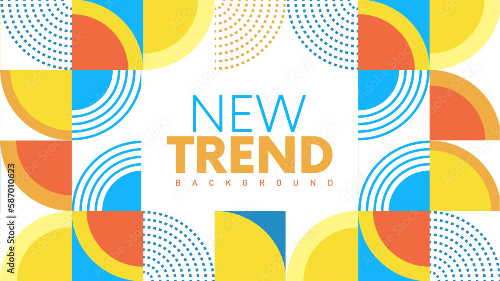 Colorful geometric background. New Trend Modern Abstract Template ...