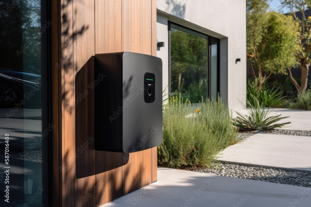 Electric home wall charger with cable, wallbox ev charging station ...