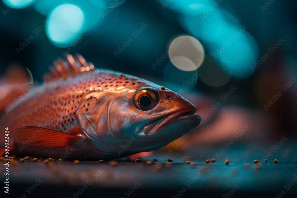 The impact of overfishing on the ocean food chain, bokeh Generative AI ...