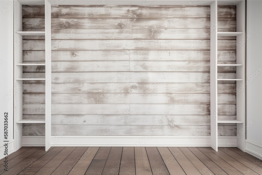 Beautiful white shiplap wall backdrop Stock Illustration | Adobe Stock