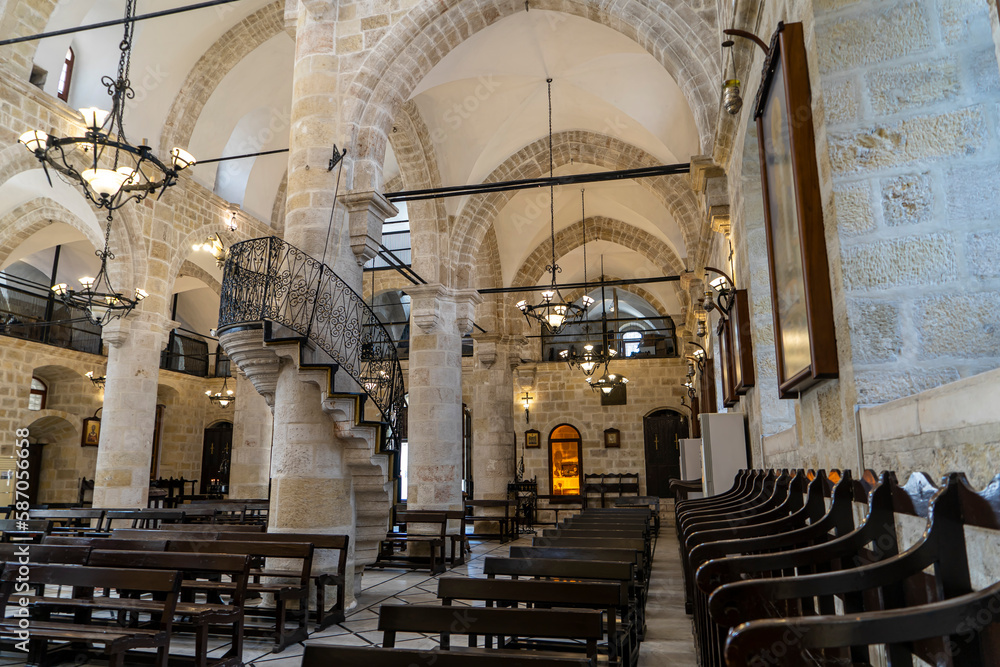 Interior of St. Paul's Church in Antakya, Hatay before 2023 Turkey ...