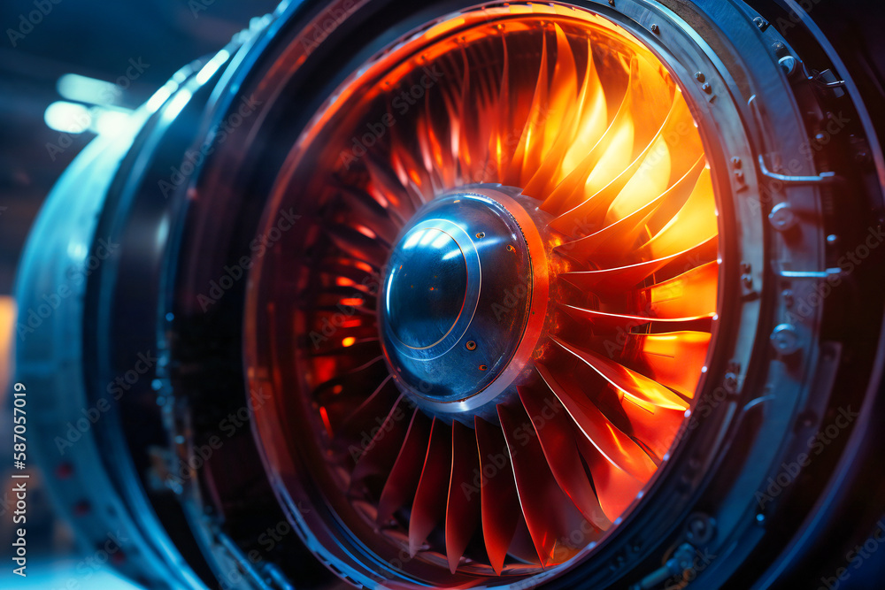 An awe-inspiring blue and orange scene highlighting the intricacies of ...