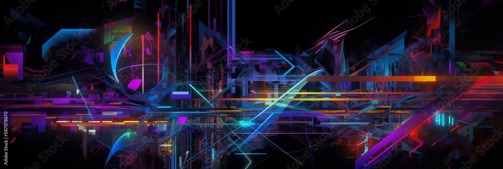 Abstract technology background created with ai technology Stock ...