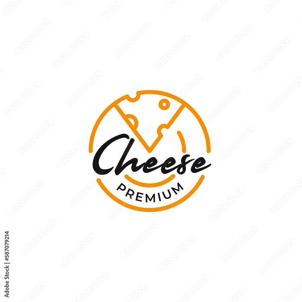 Vector cheese store logo design concept illustration idea Stock Vector ...
