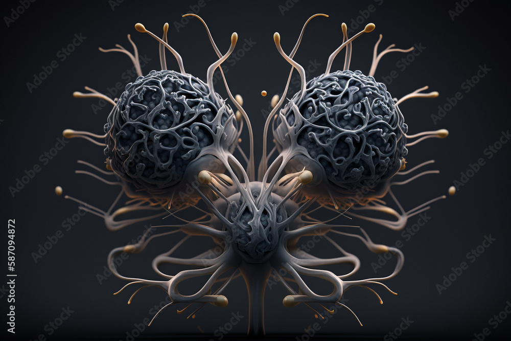 Oncology. Cancer cells. Chemotherapy. treatment for malignant in a ...