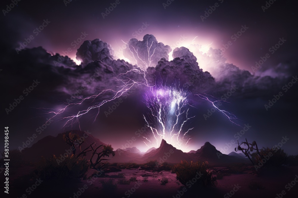 Experience the Surreal Elegance of an Electrifying Thunderstorm at ...