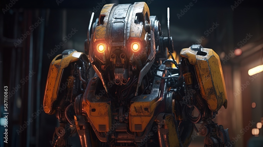 Futuristic Warfare: Dangerous Mech Robot Design in 8K created with ...