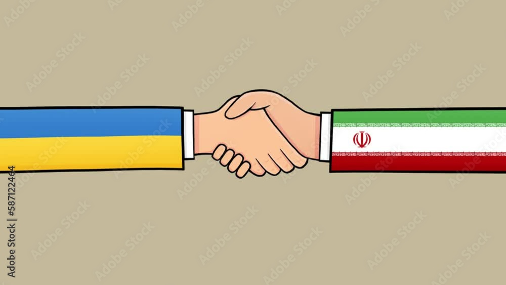 Agreement between Ukraine and Iranian politics Animation with country ...